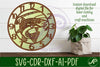 Fishing wall clock laser cut files, SVG file. vector - So Fontsy