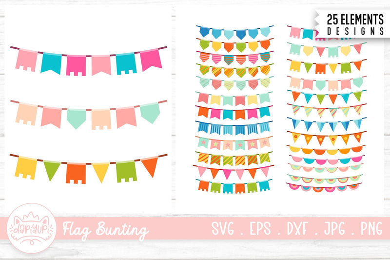 Flag Bunting Bundle | Bunting Banner Flag Decoration - So Fontsy
