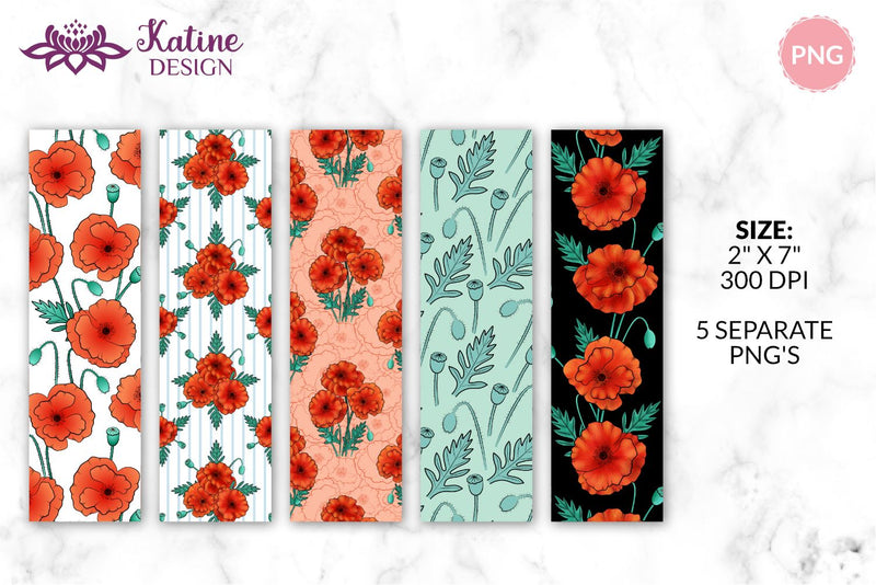 Floral Bookmarks, Flower Bookmarks, Watercolor Bookmarks, Printable ...