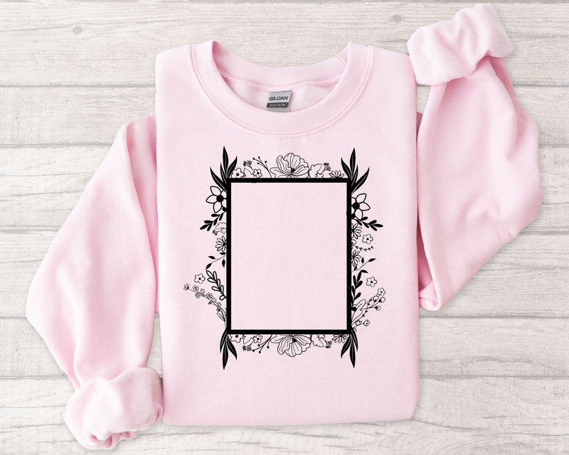 Floral Frame SVG, Rectangular Frame, Floral borders svg, Square frame ...