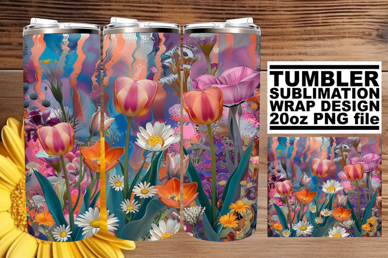 Floral Pattern Sublimation Art - So Fontsy