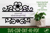 Flower flourish design name sign svg laser cut file - So Fontsy