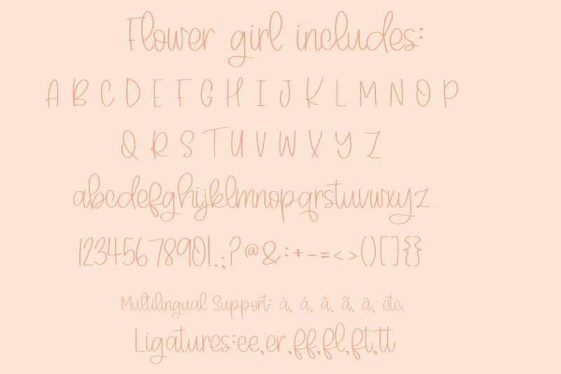 Flower Girl, Cute Handwritten Script - So Fontsy