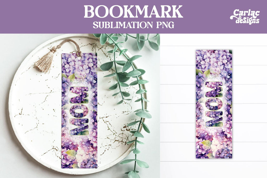 Flowers Bookmark, Printable Bookmark - So Fontsy