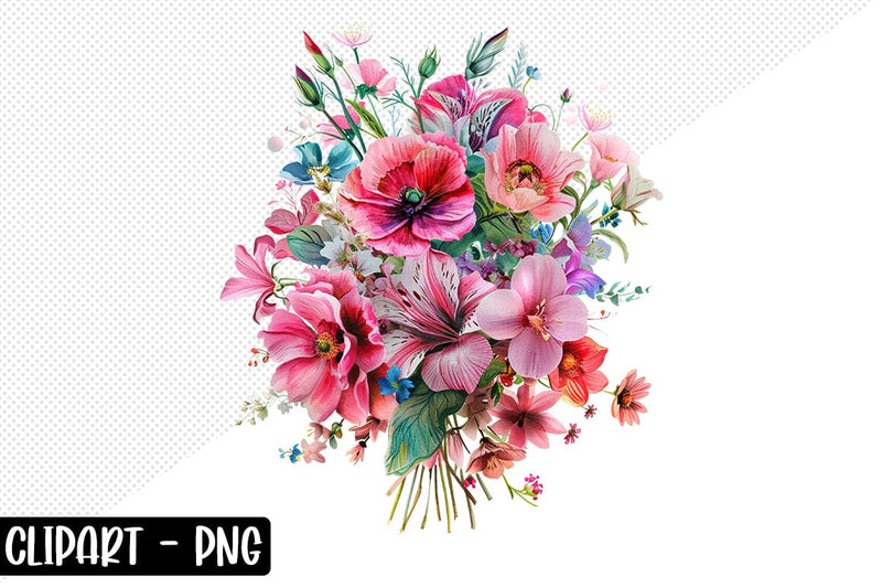 Flowers Clipart Clipart png Bundle - So Fontsy