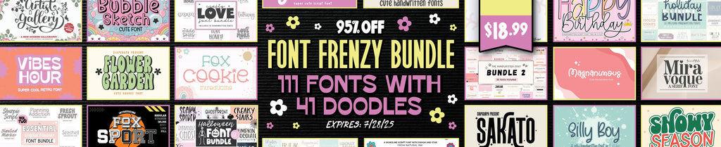 Font Frenzy Bundle - So Fontsy