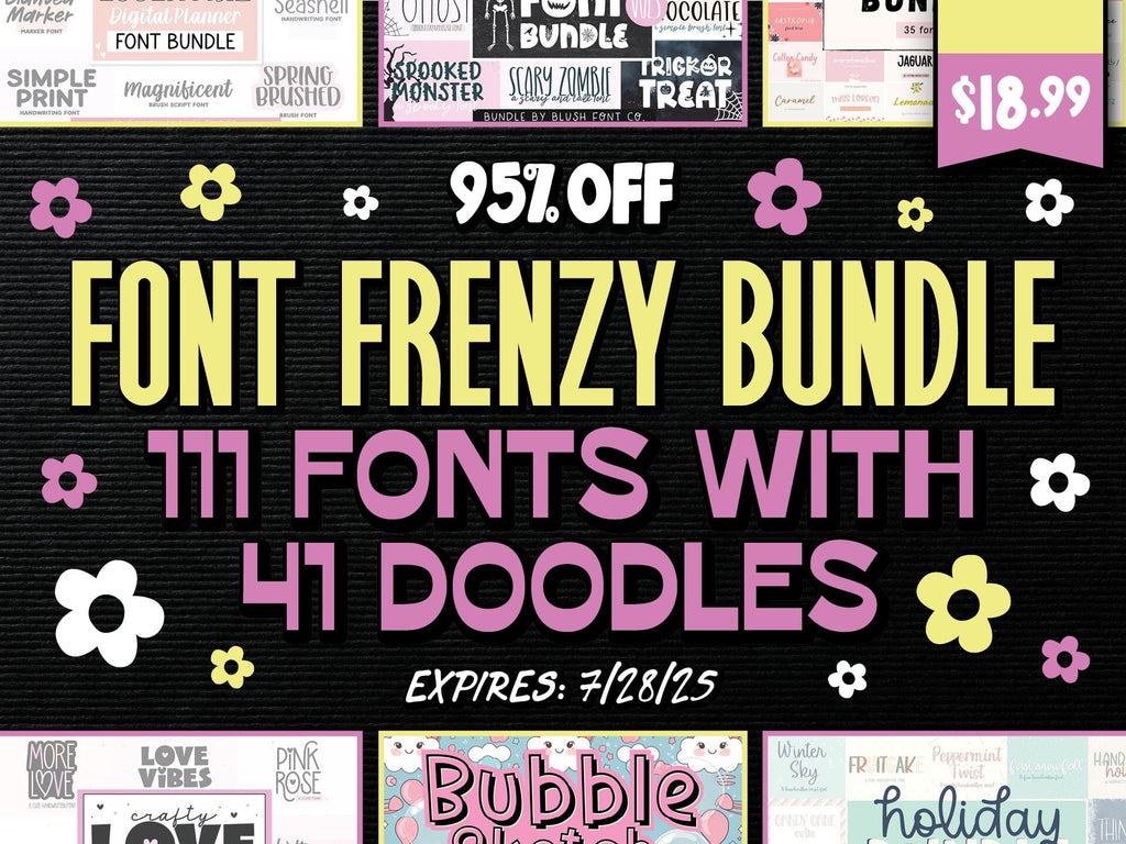 Font Frenzy Bundle - So Fontsy
