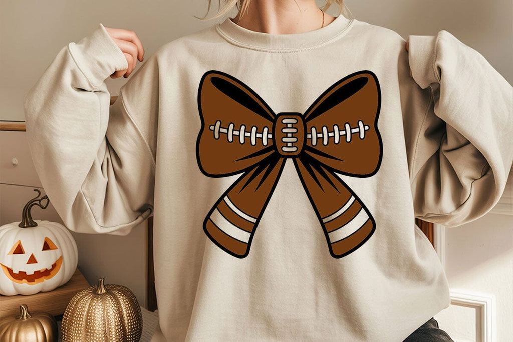 Football Ribbon Bow Svg, Football Coquette Svg, Football Hair Ribbon ...