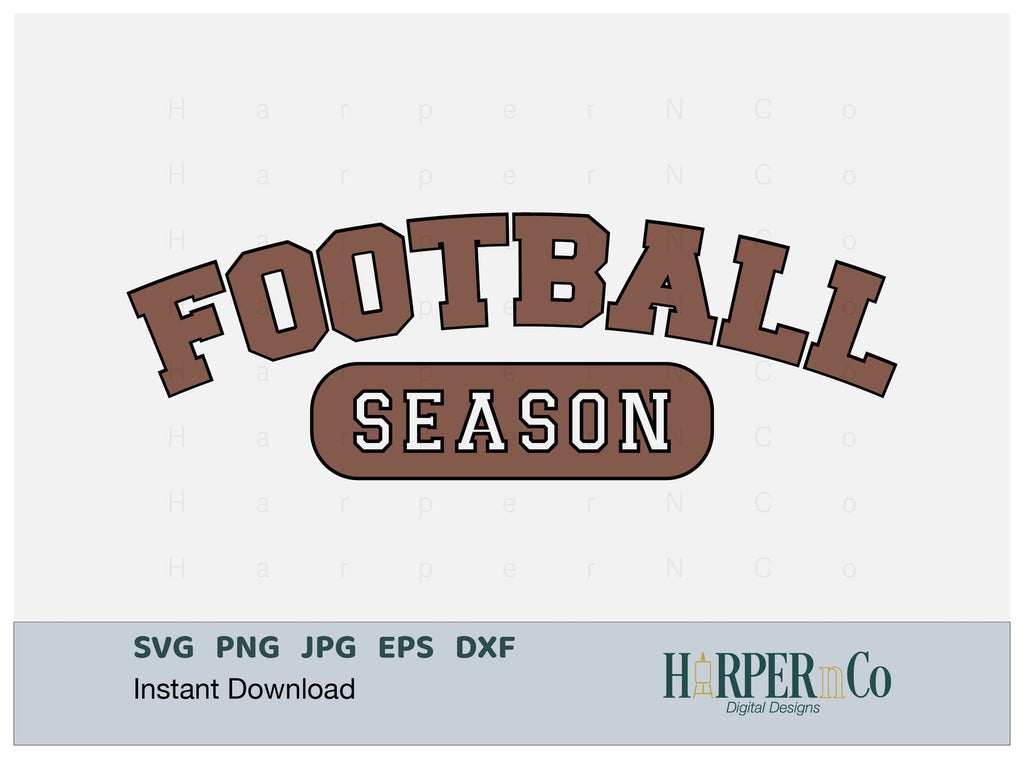 Football Laser Season Laser SVG EPS Cut File - So Fontsy