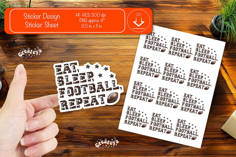 Football Stickers PNG printable stickers Print and cut stickers ...