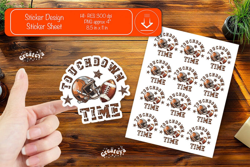 Football Stickers PNG printable stickers Print and cut stickers ...