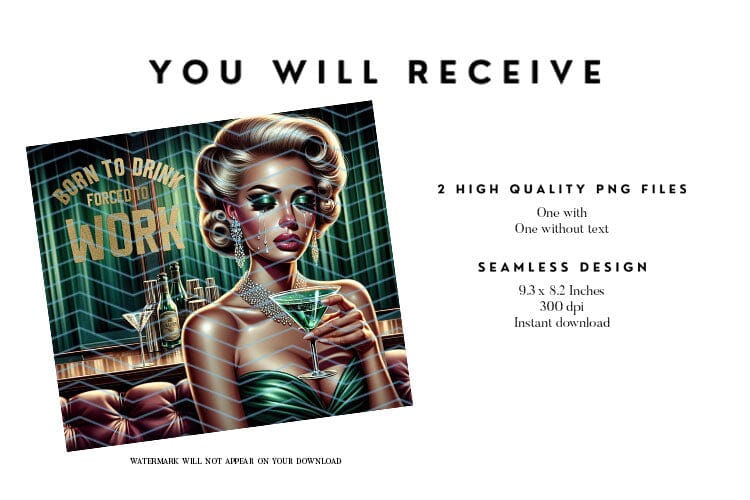 Forced To Work Sarcastic Retro Housewife Tumbler Wrap - So Fontsy