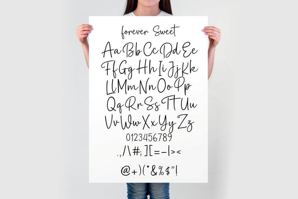 Forever Sweet Script Font | Handwritten Calligraphy Font - So Fontsy