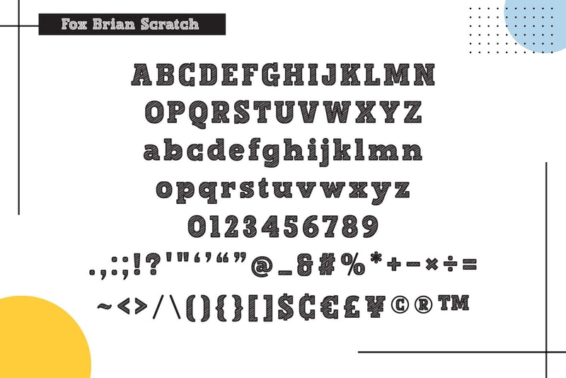 Fox Brian & Fox Brian Scratch font - So Fontsy