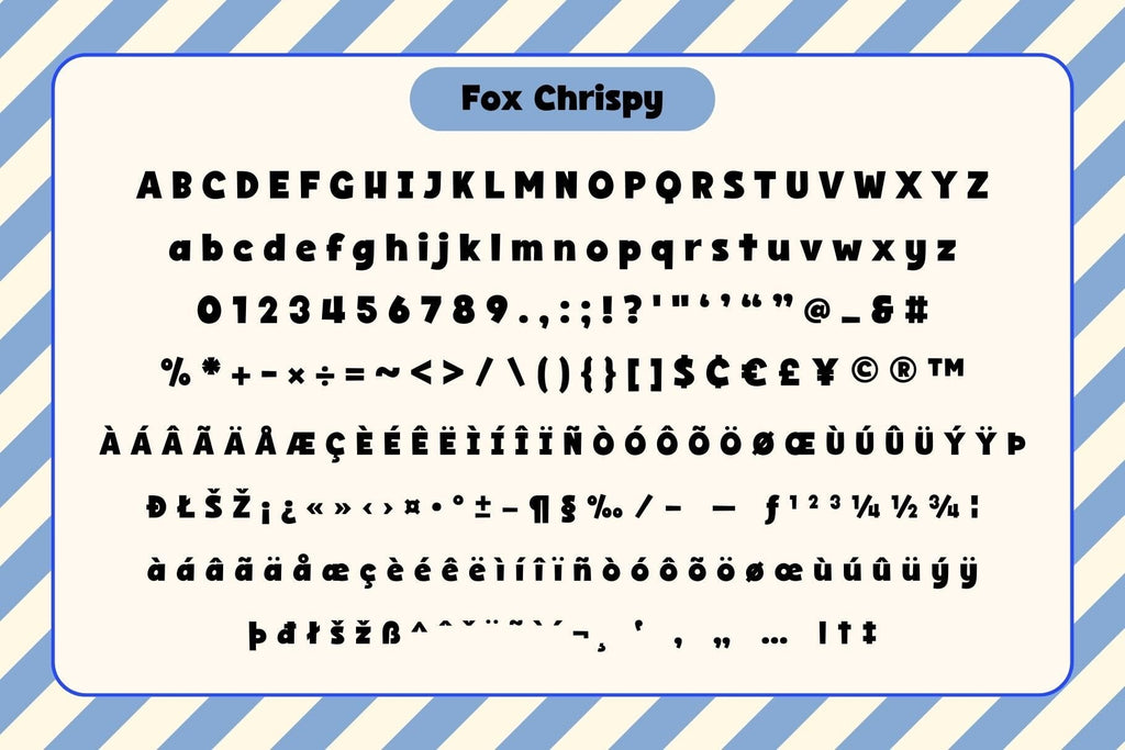 Fox Chrispy 4 Font Styles - So Fontsy