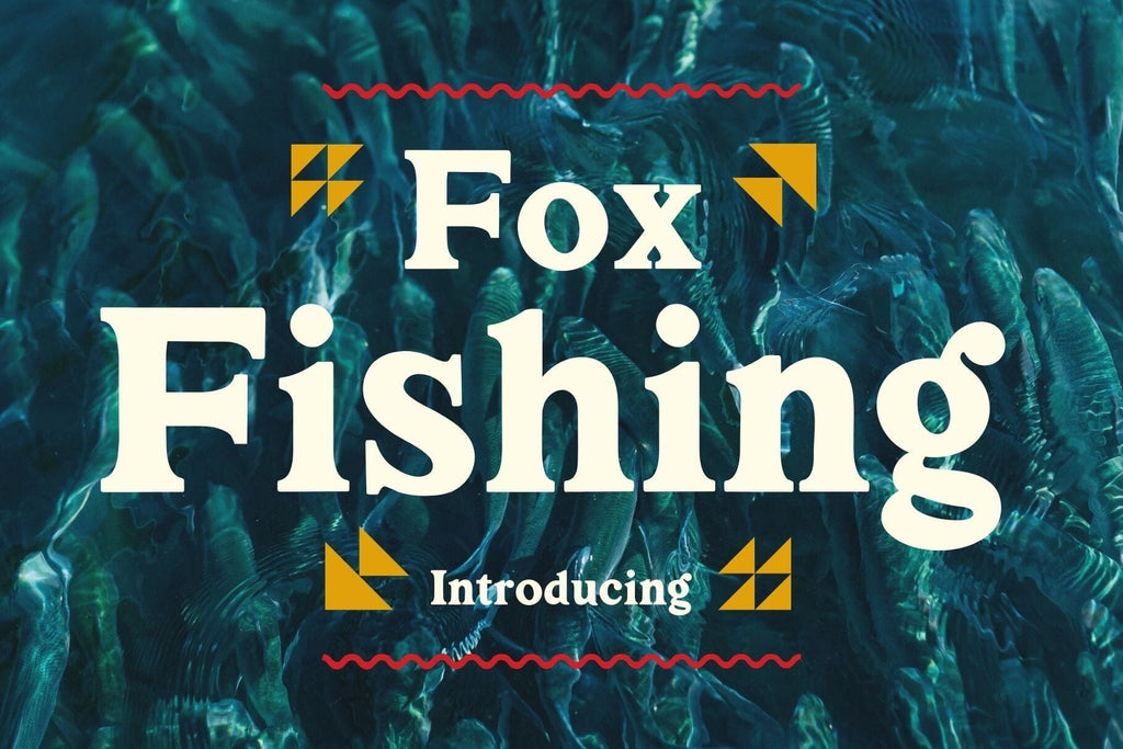 Fox Fishing Font - So Fontsy