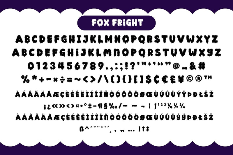 Fox Fright Font - So Fontsy