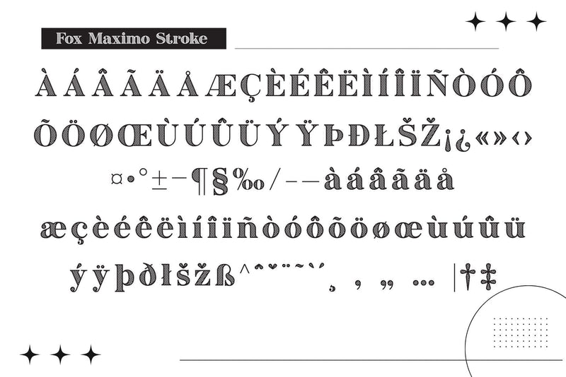 Fox Maximo Font Trio - So Fontsy