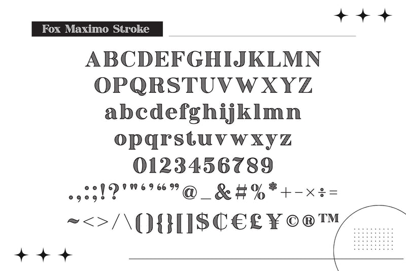 Fox Maximo Font Trio - So Fontsy