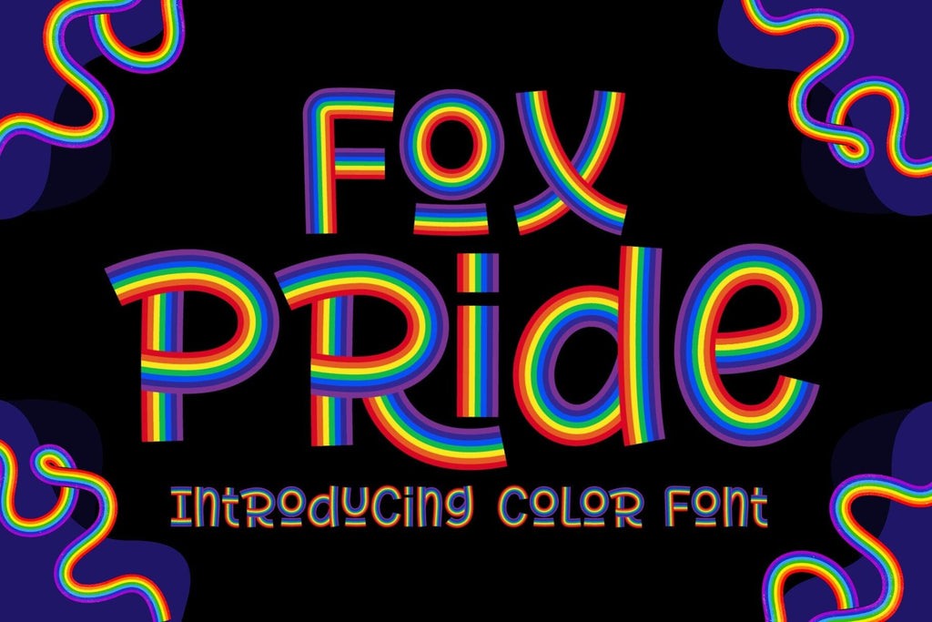 Fox Pride Color Font - So Fontsy