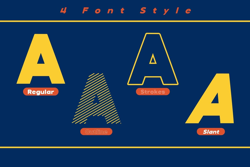 Fox Solid: 4 Font Style - So Fontsy