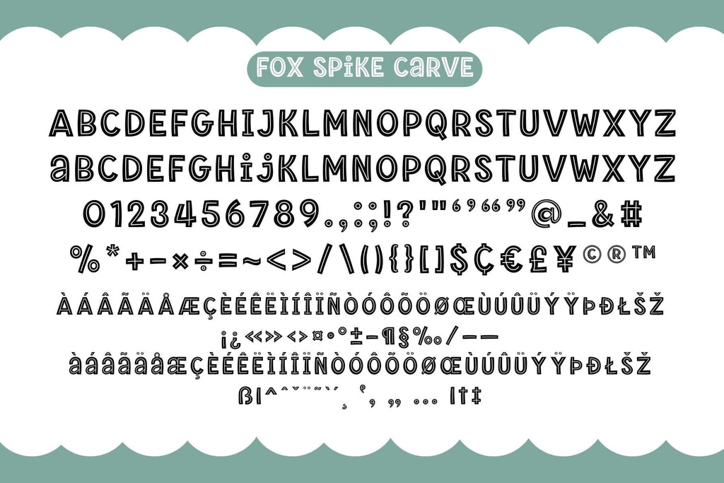 Fox Spike 5 Fonts Style - So Fontsy