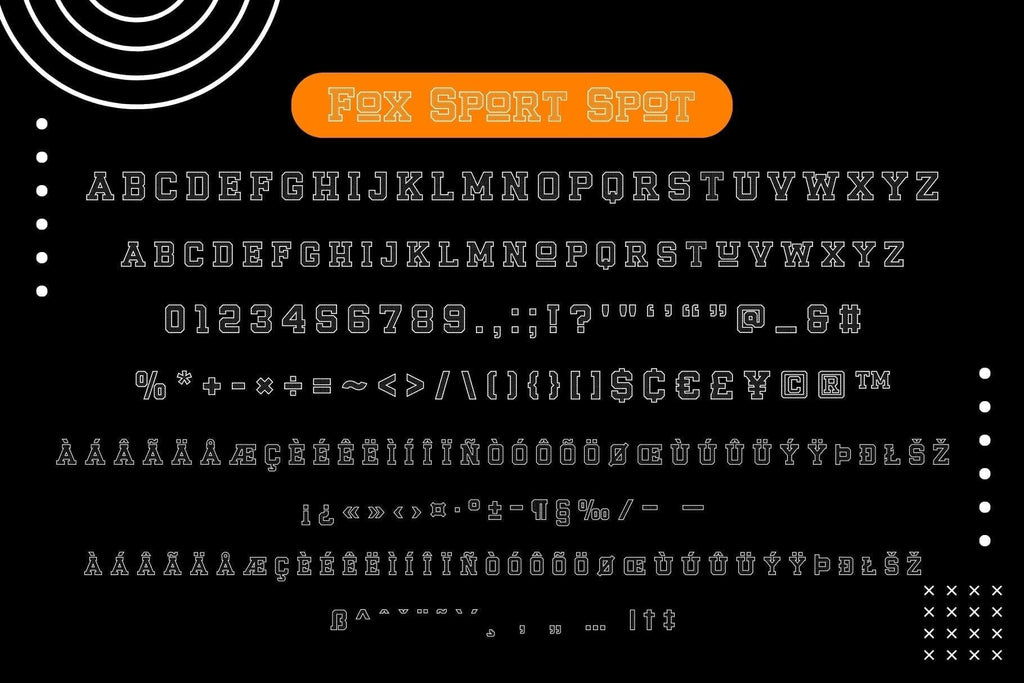 Fox Sport Fonts 6 Style - So Fontsy