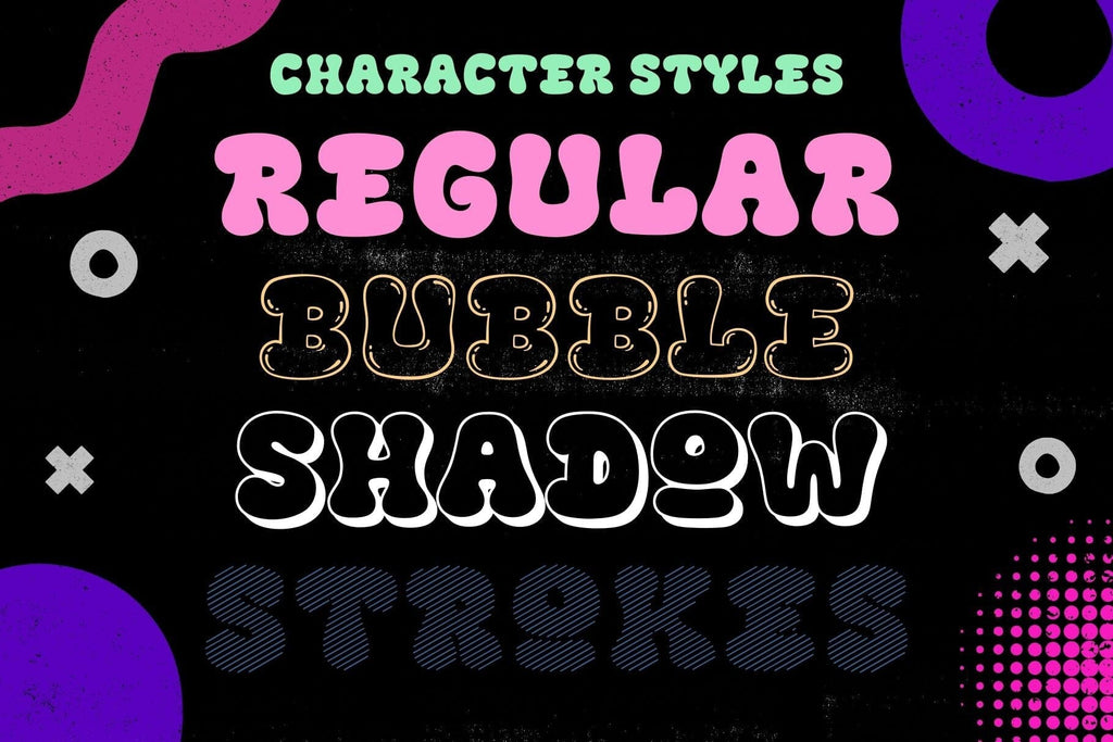 Fox Squish: 4 Font Styles - So Fontsy