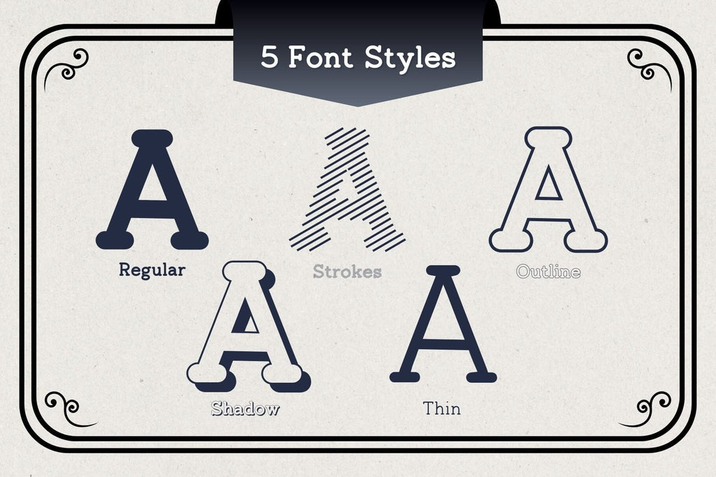 Fox Timeless 5 Font Styles - So Fontsy