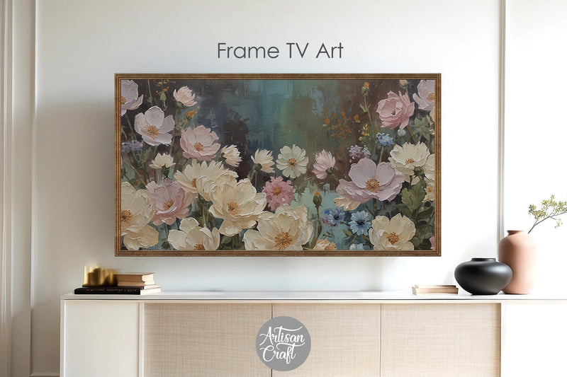 Frame tv art | impressionist paintings of flowers | So Fontsy