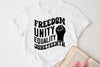 Freedom Unity Equality Juneteenth, Juneteenth SVG Design - So Fontsy