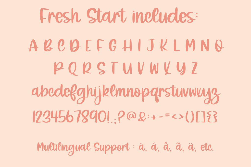 Fresh Start, Cute Handwritten Font - So Fontsy