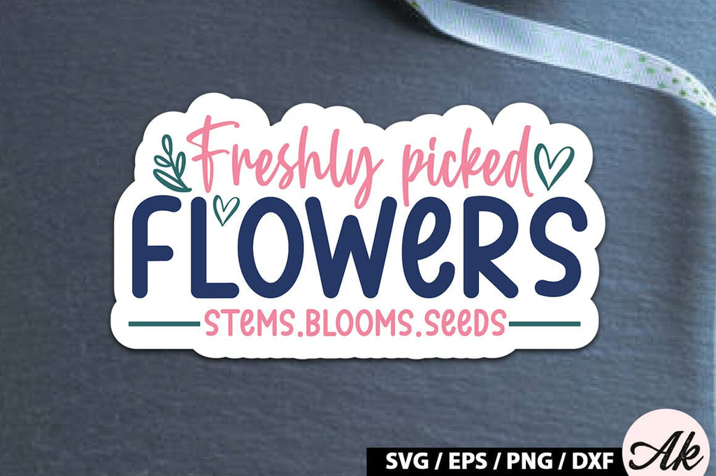 Freshly picked flowers Sticker SVG - So Fontsy