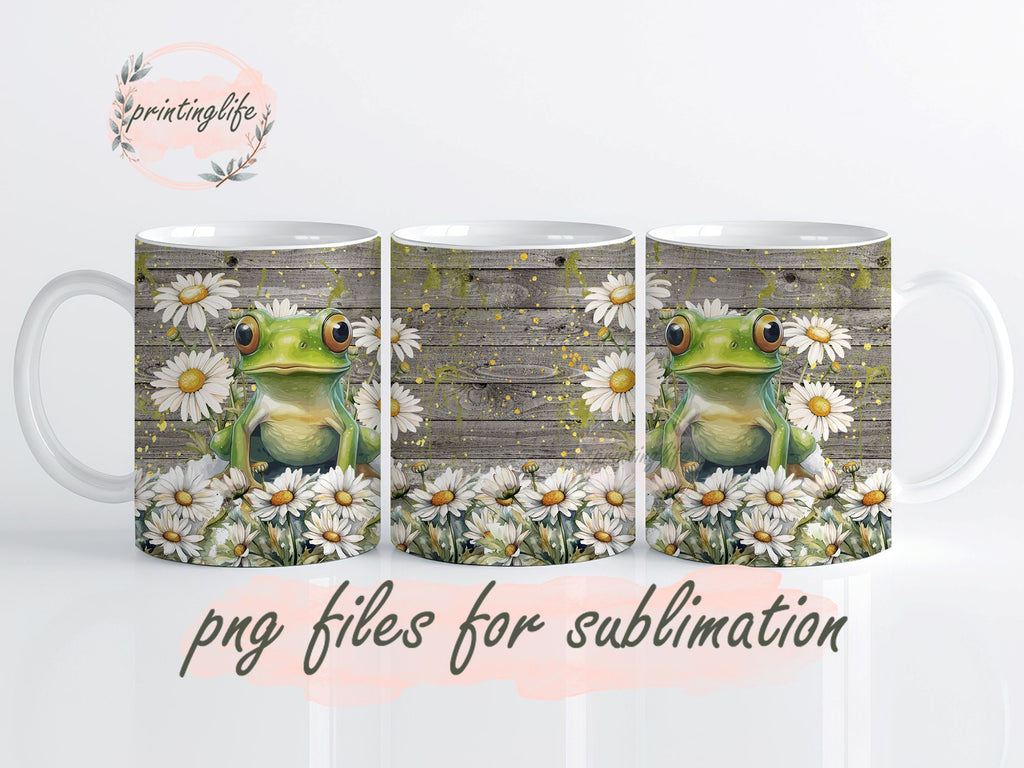 Frog Cute Frog Butterfly Sublimation Design Digital Download PNG - So ...