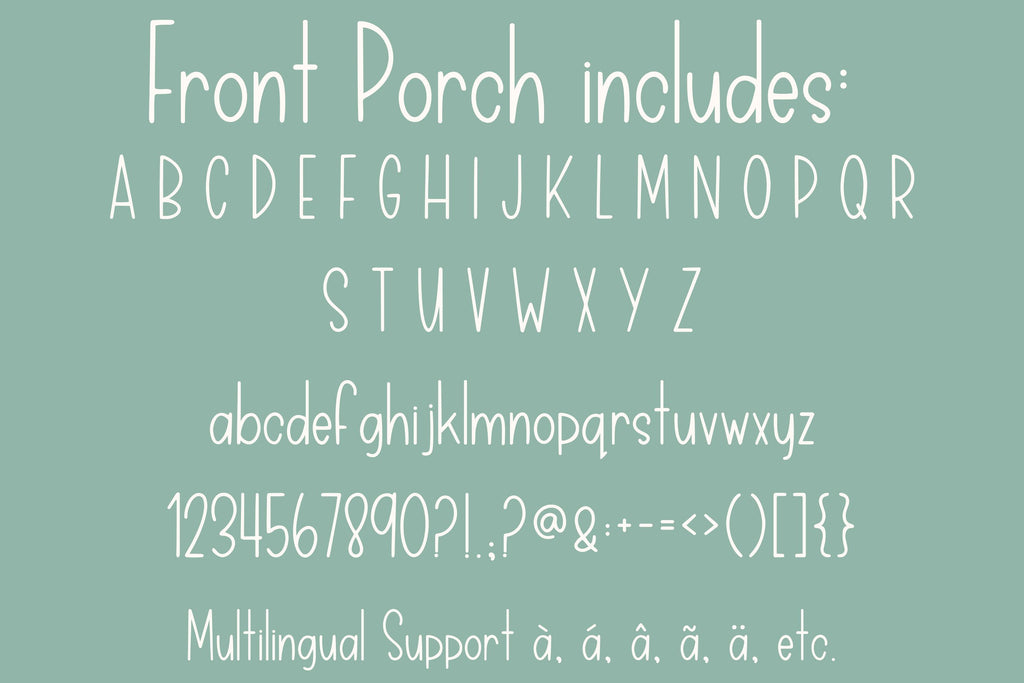 Front Porch, Farmhouse Handwritten Font for Cricut - So Fontsy