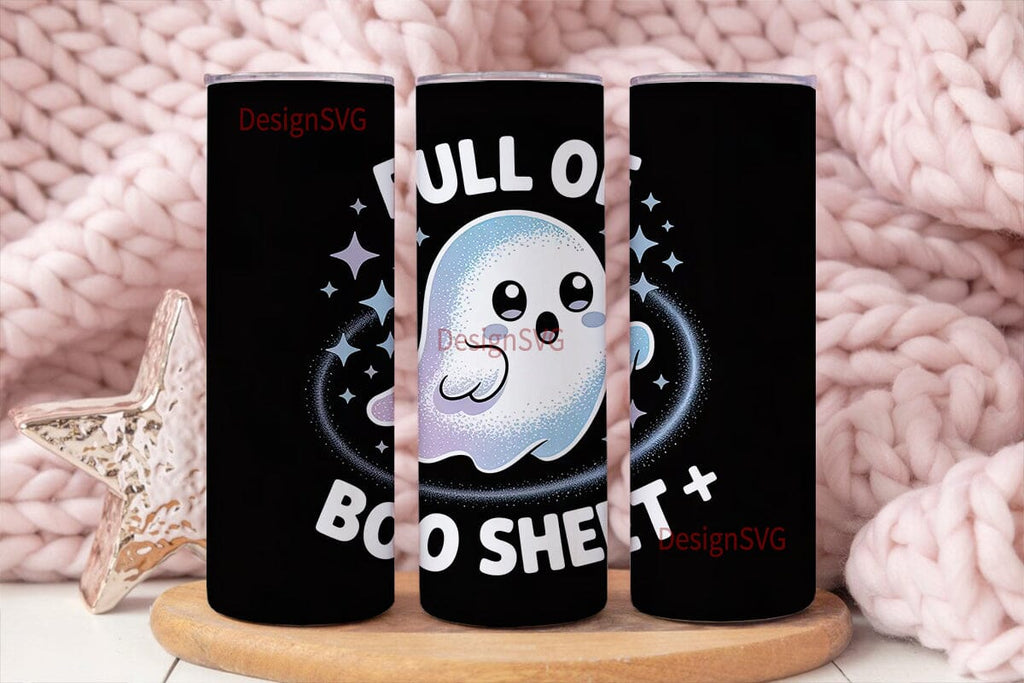 Full of Boo Sheet 20oz Tumbler Wrap - So Fontsy