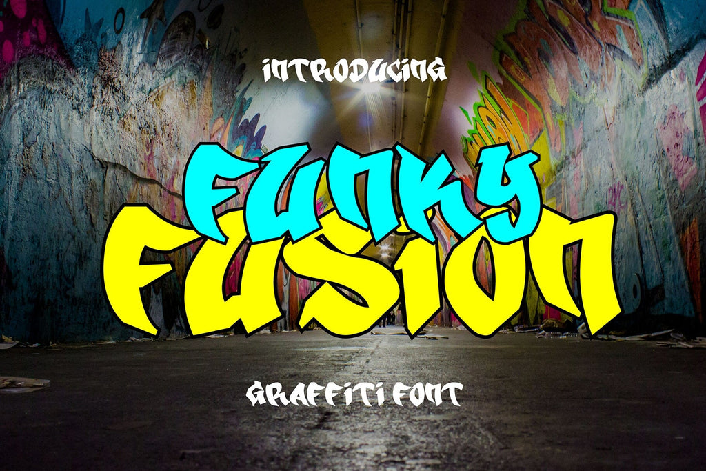 Funky Fusion - Graffiti Font - So Fontsy