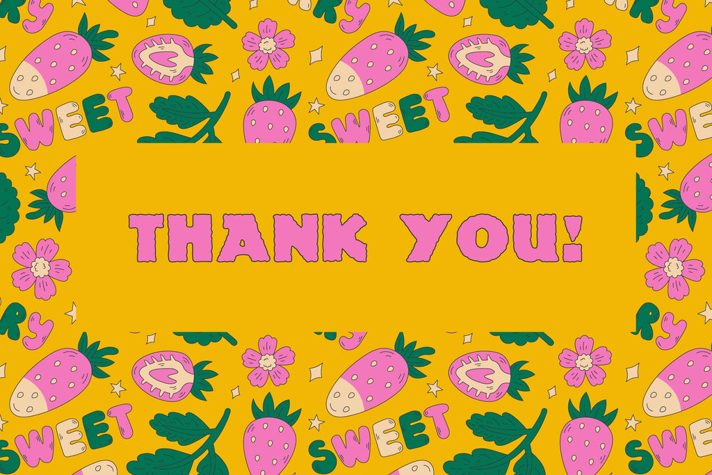 Funky Summer Strawberry Seamless Patterns - So Fontsy