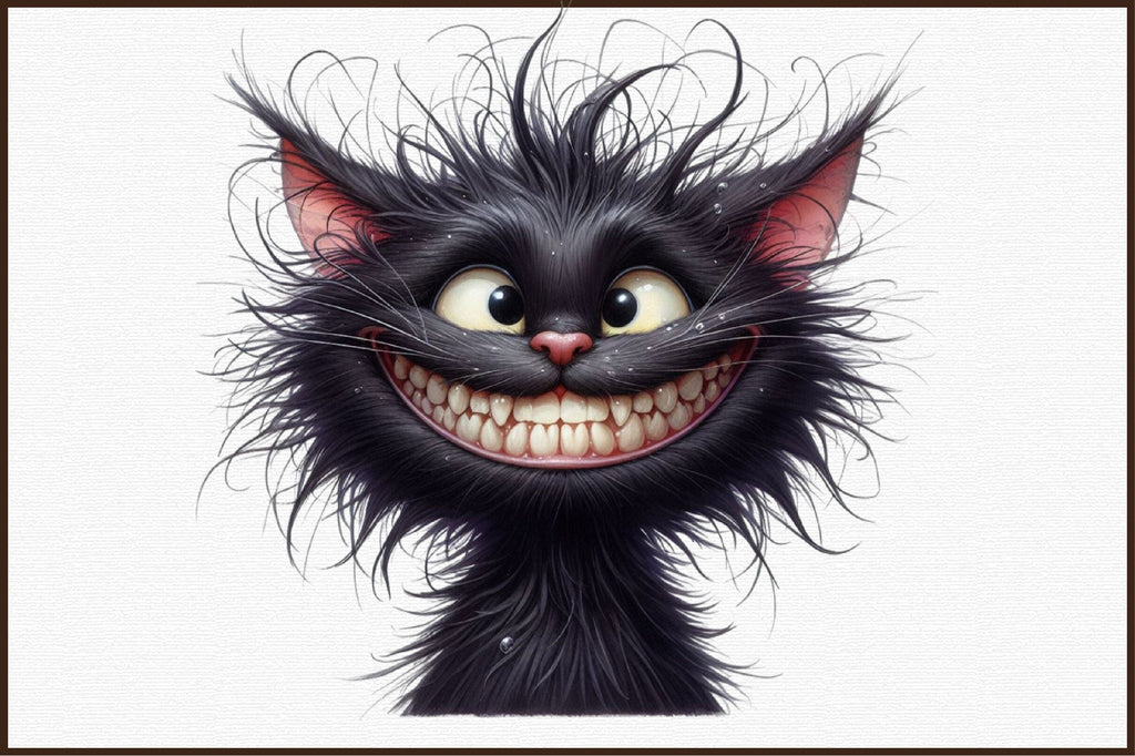 Funny Black Cats Clipart - Cute Cat Png - So Fontsy