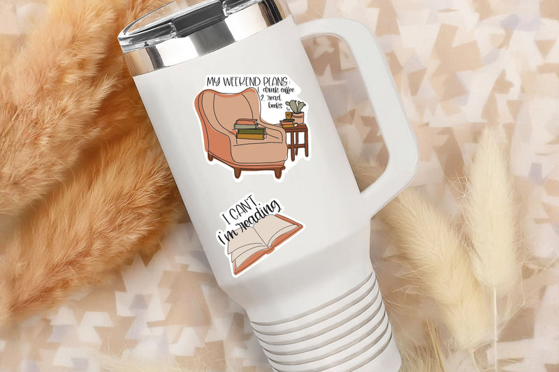 Bookish Stickers SVG Bundle, Books SVG for Bookish Sweatshirt, Book ...