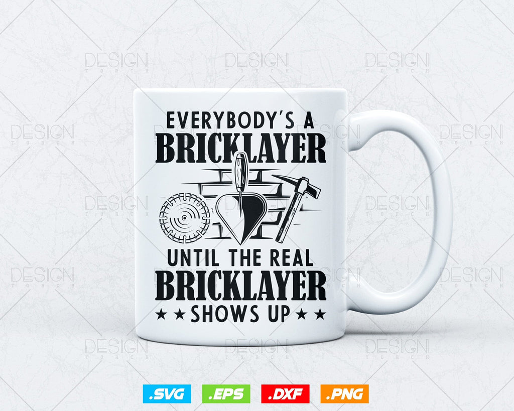 Funny Bricklayer Master Builder Mason Svg Png, Construction Svg, Mason ...