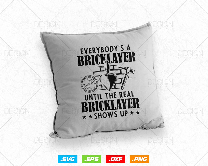 Funny Bricklayer Master Builder Mason Svg Png, Construction Svg, Mason ...