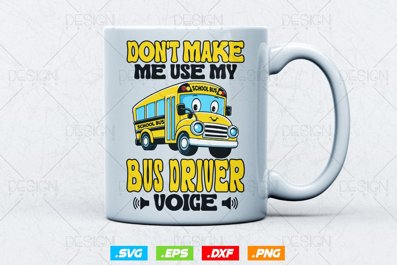 Funny Bus Driver Voice Svg Png, Father's Day Svg, Bus Driver Gift ...