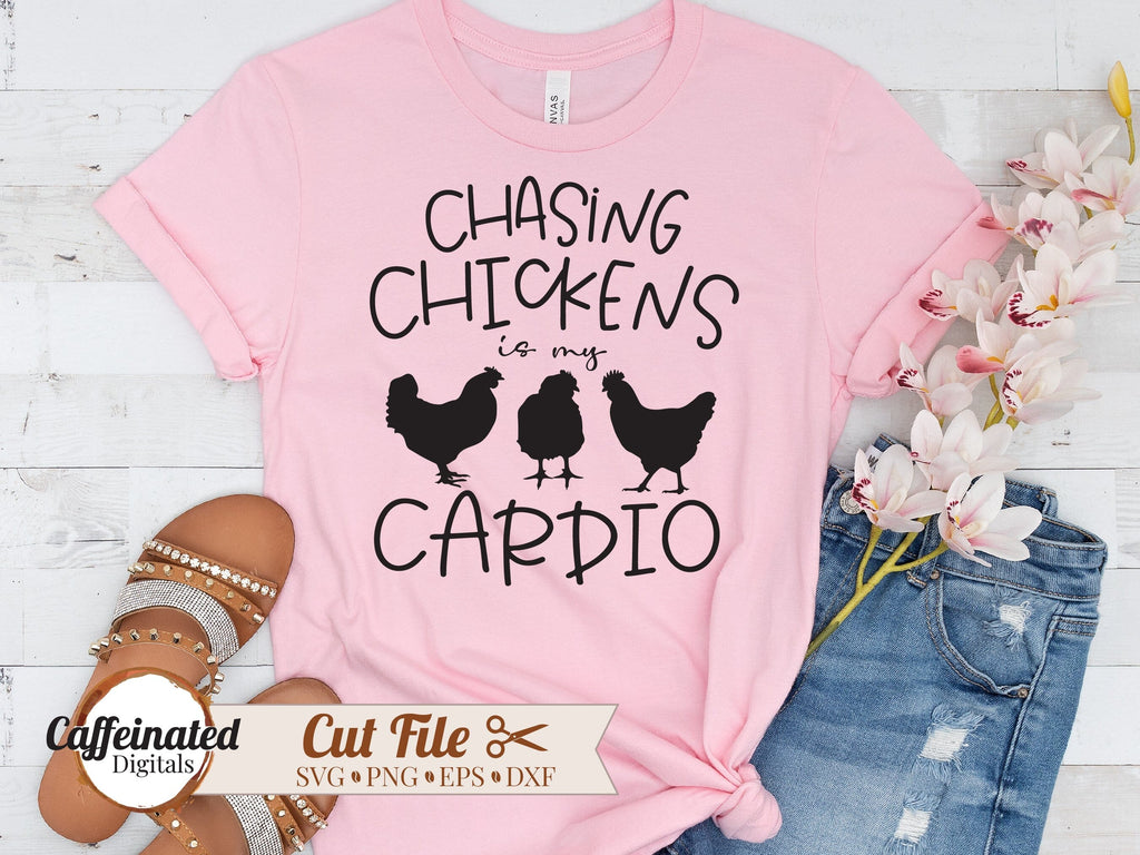 Chasing Chickens SVG - So Fontsy