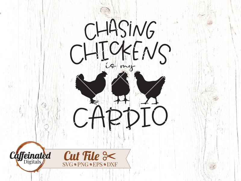 Chasing Chickens SVG - So Fontsy