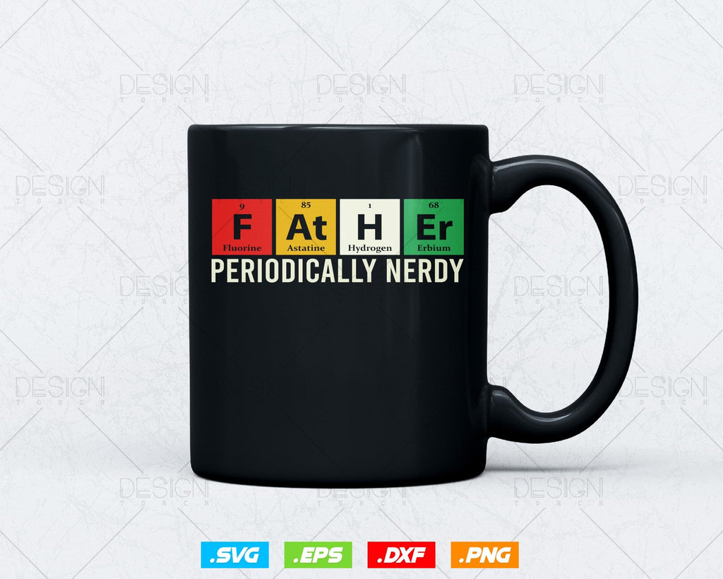 Funny Dad Periodic Table Nerdy Fathers Day Svg, Christmas Birthday ...