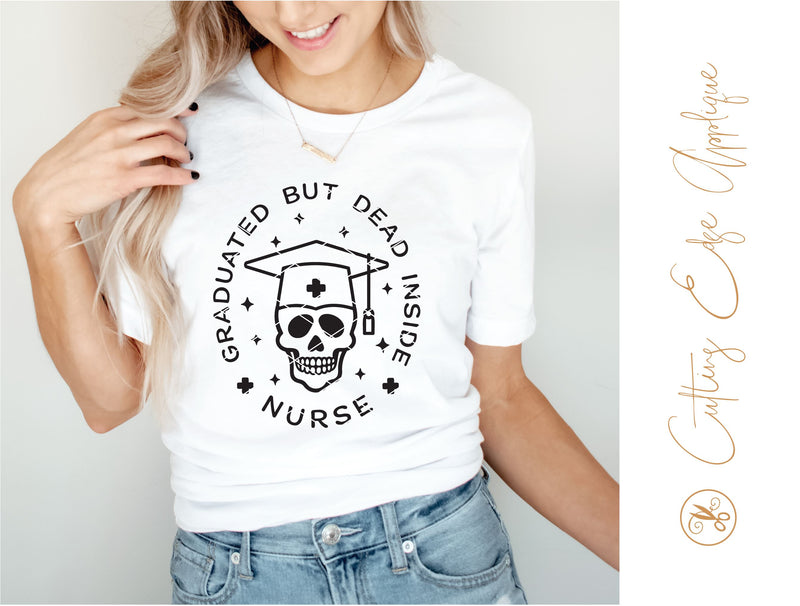 Funny Nurse Graduation SVG PNG DXF - So Fontsy