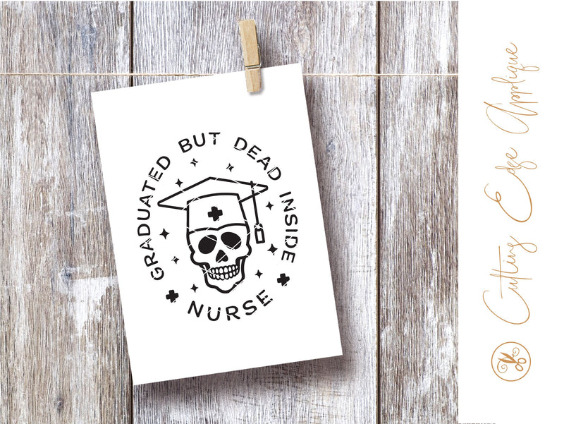 Funny Nurse Graduation SVG PNG DXF - So Fontsy