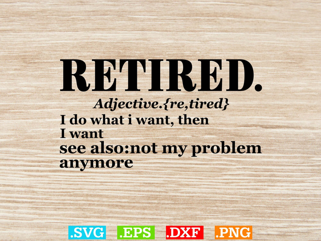 Funny Retired Definition Shirt, Police Svg, Back the Blue Svg, Thin ...