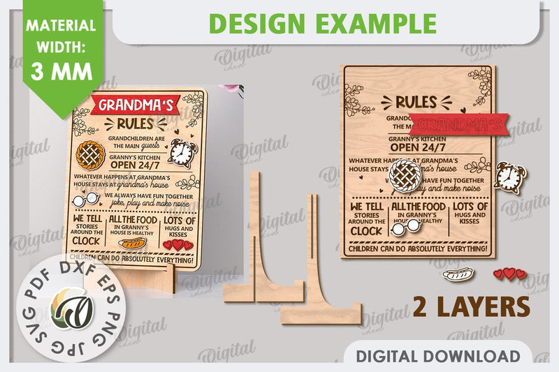 Funny Rules Plaques Laser Cut Bundle. Rules Sign SVG - So Fontsy